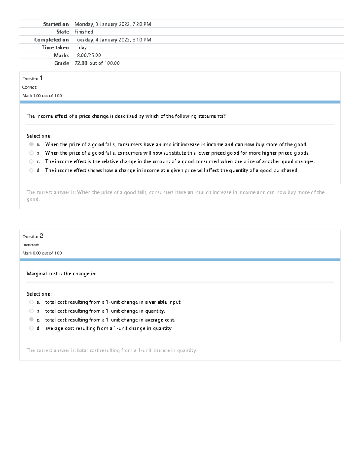 Review Quiz #3 Attempt review ECON1580 Final Exam - ECON 1580 ...