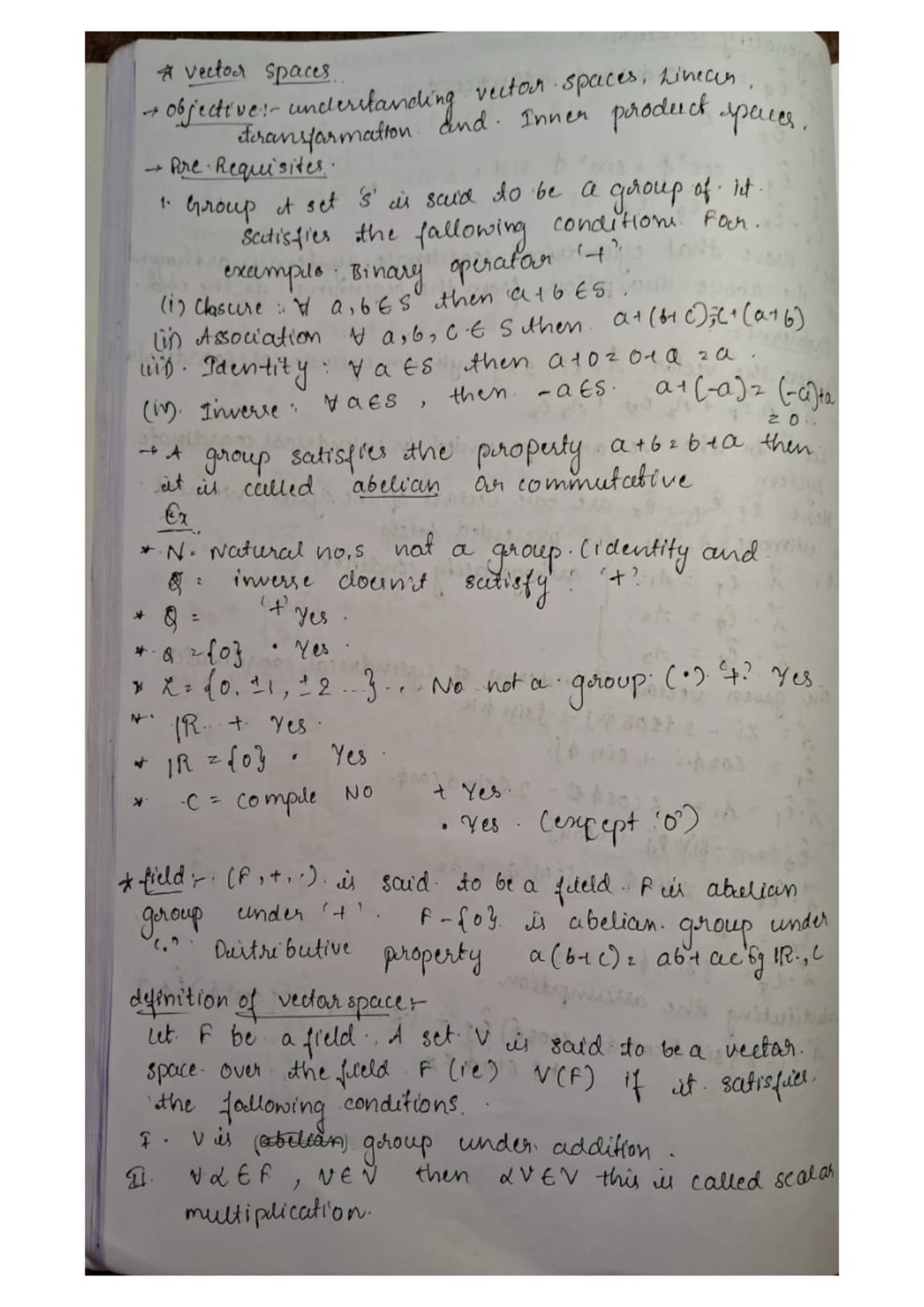 Vector Space Understanding Vector Spaces Linear Vector Spaces Transformation And Inner