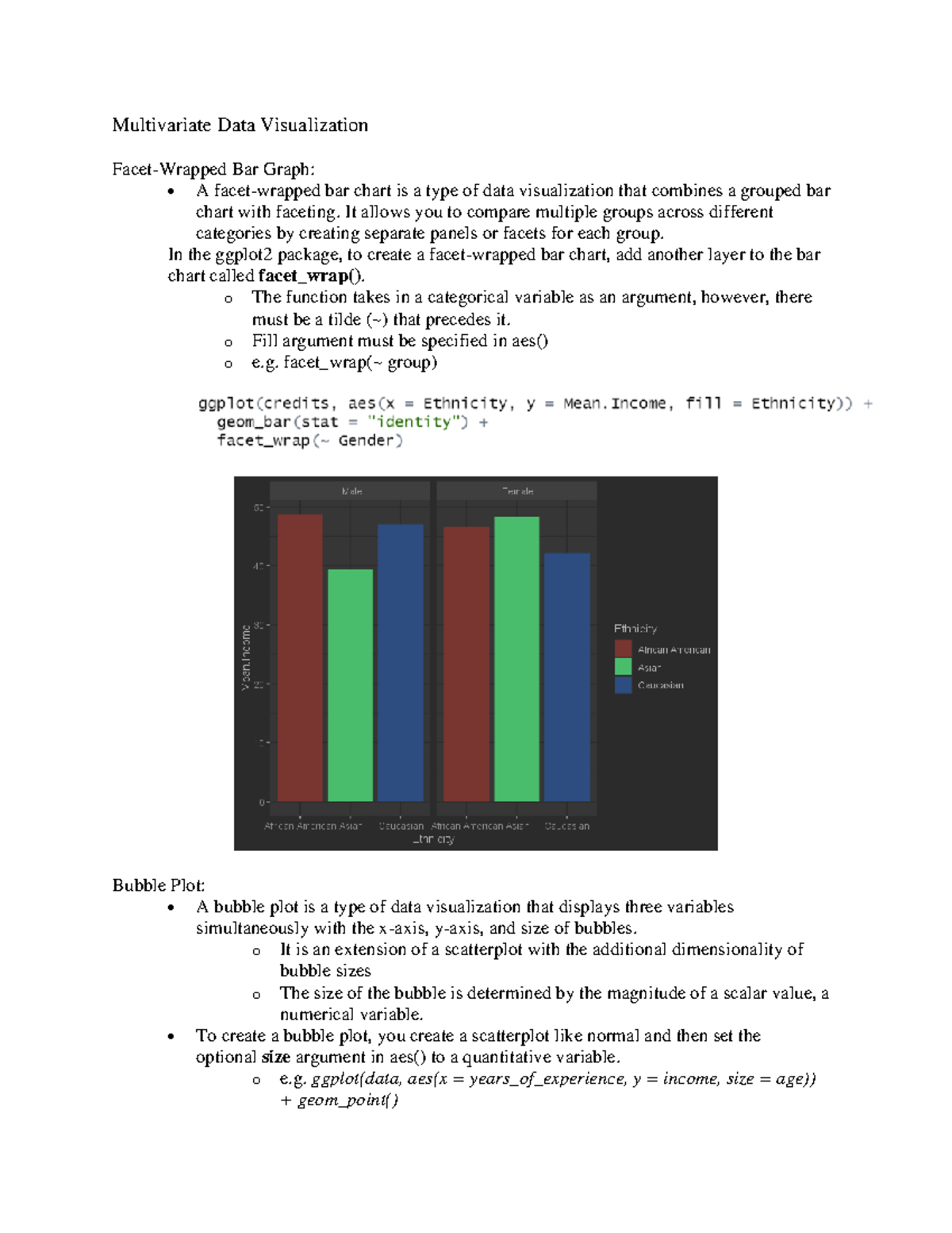 Multivariate Data Visualization - Stat 1601 - UVA - Studocu