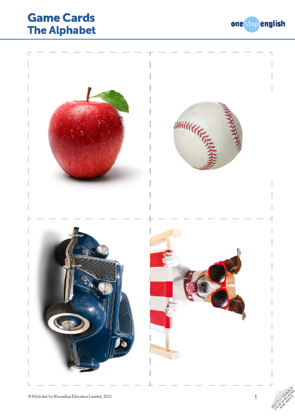 Gc thealphabet cards 416219 - •PHOTOCOPIABLE• CAN BE DOWNLOADED FROM ...