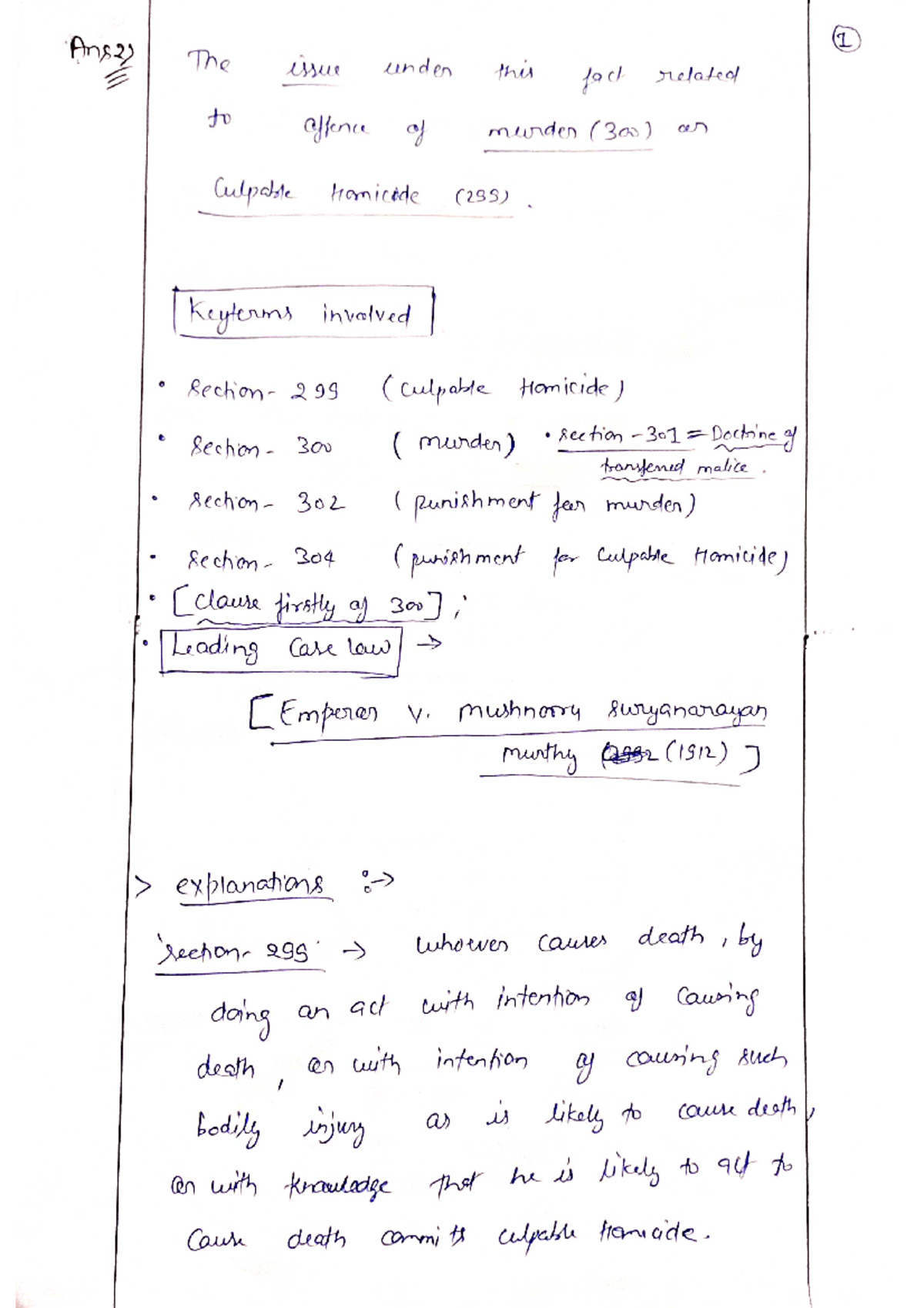 Ans-2 (IPC) - Law of Crime - Studocu