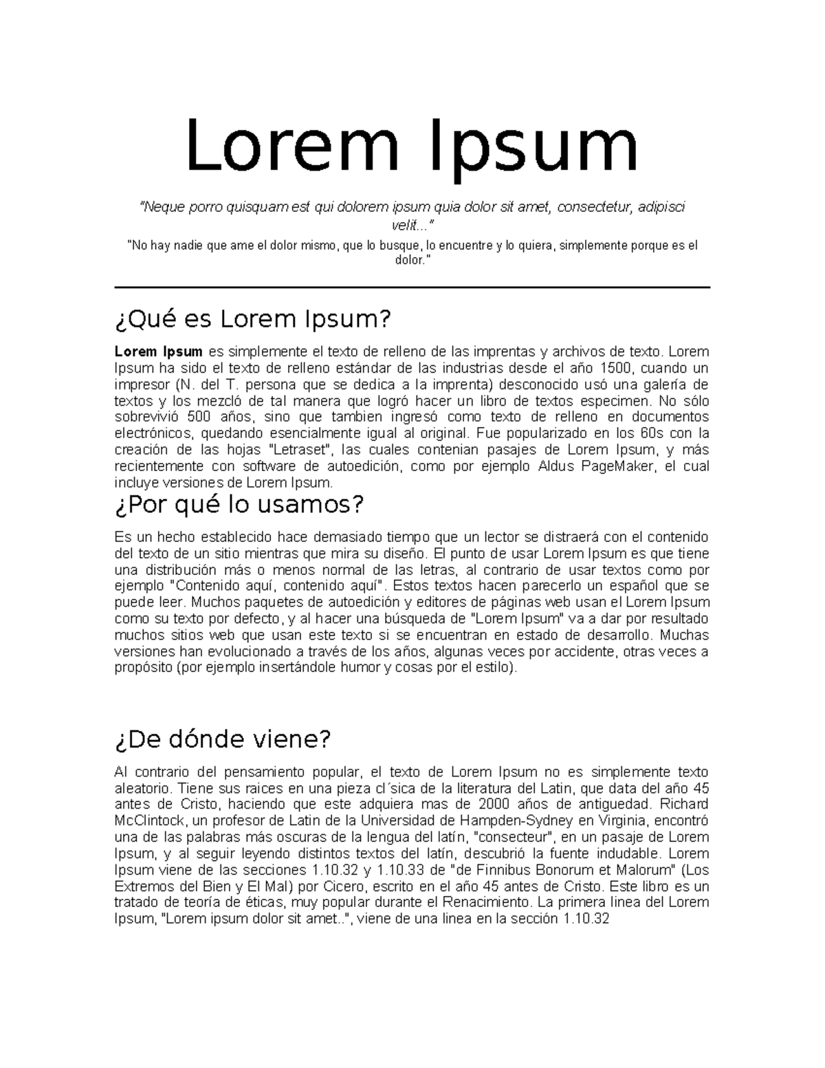 Trigo - Lorem Ipsum "Neque porro quisquam est qui dolorem ipsum quia dolor sit amet, - Studocu
