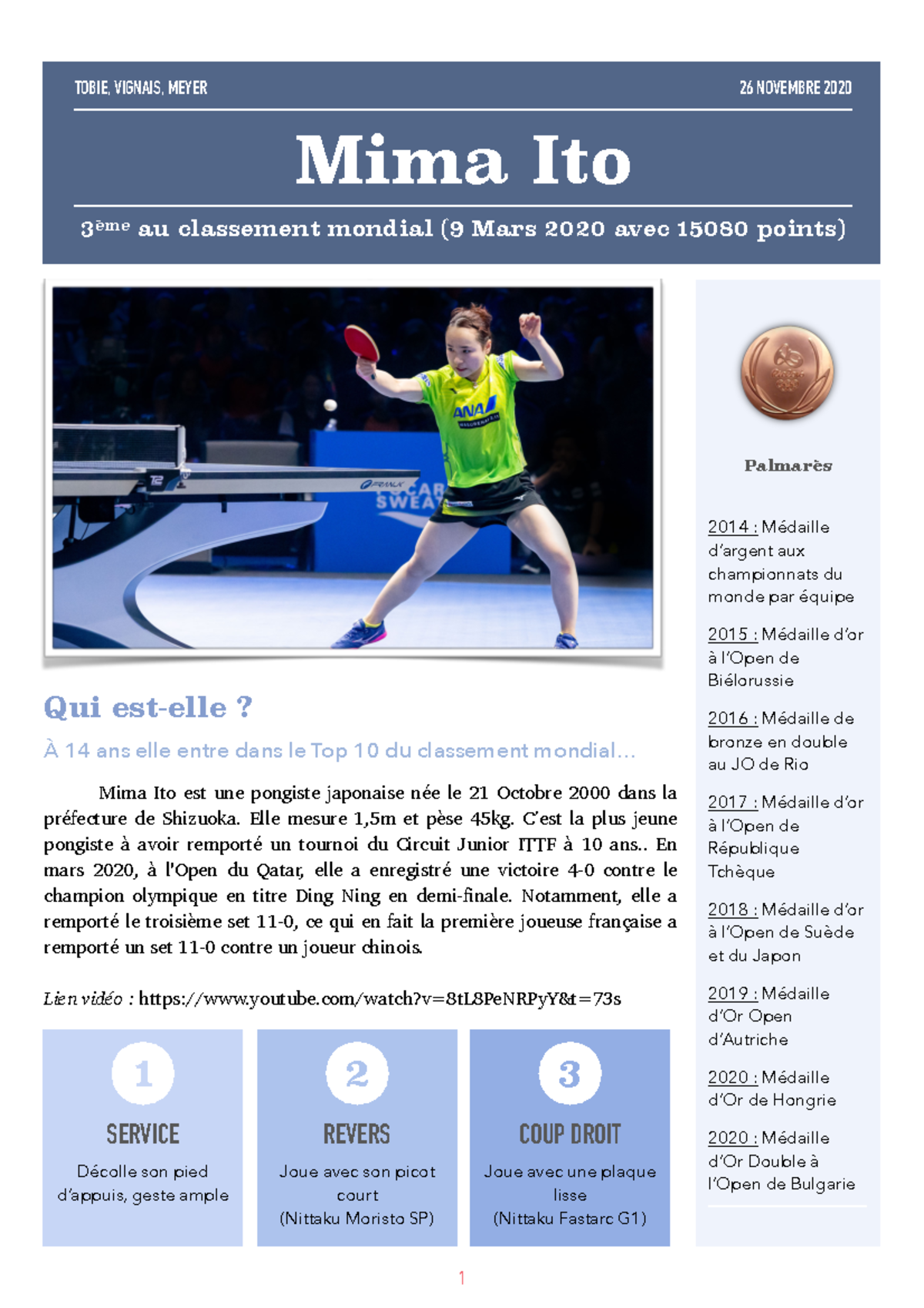 Biographie de Mimo ITO - TOBIE, VIGNAIS, MEYER 26 NOVEMBRE 2020 Mima ...