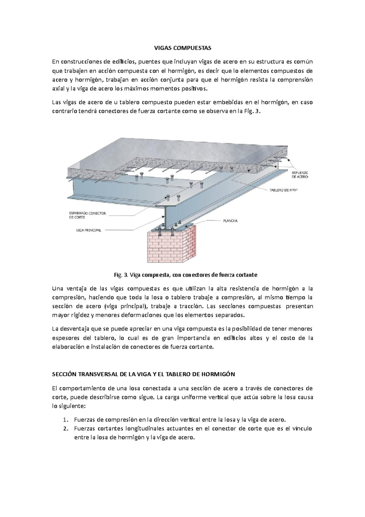 Vigas compuestas - VIGAS COMPUESTAS En construcciones de edificios ...