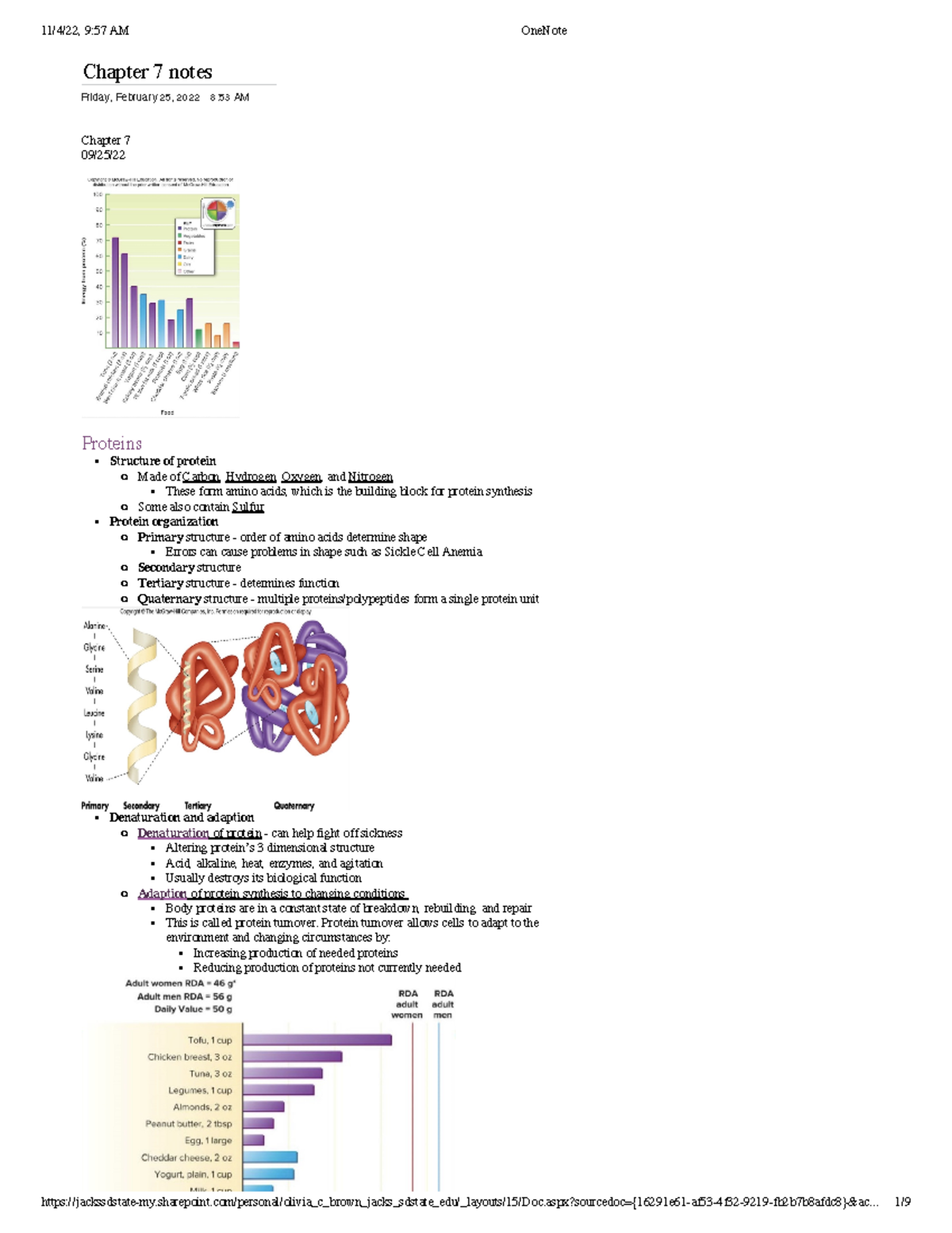 Chapter 7 notes - NUTR 315 - Chapter 7 notes Friday, February 25, 2022 ...