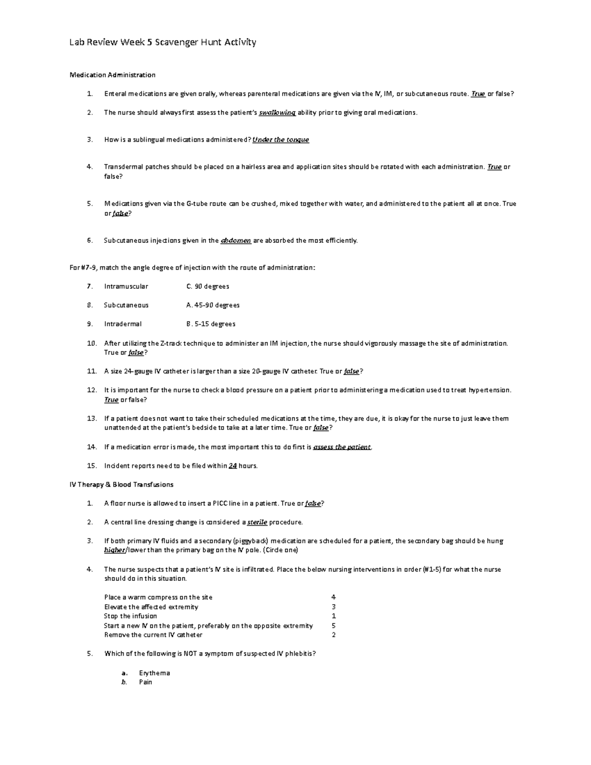 Lab Review Week 5 Scavenger Hunt Activity - Lab Review Week 5 Scavenger ...