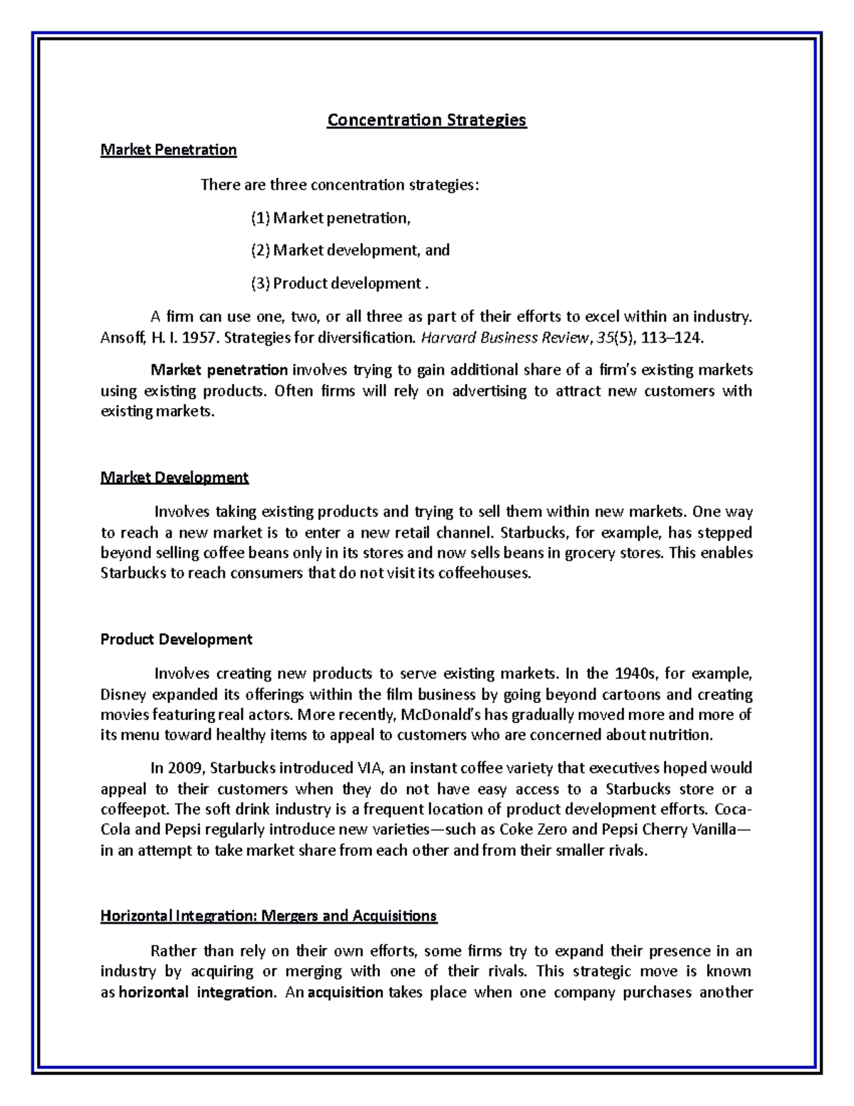 Concentration Strategies - Concentration Strategies Market Penetration ...