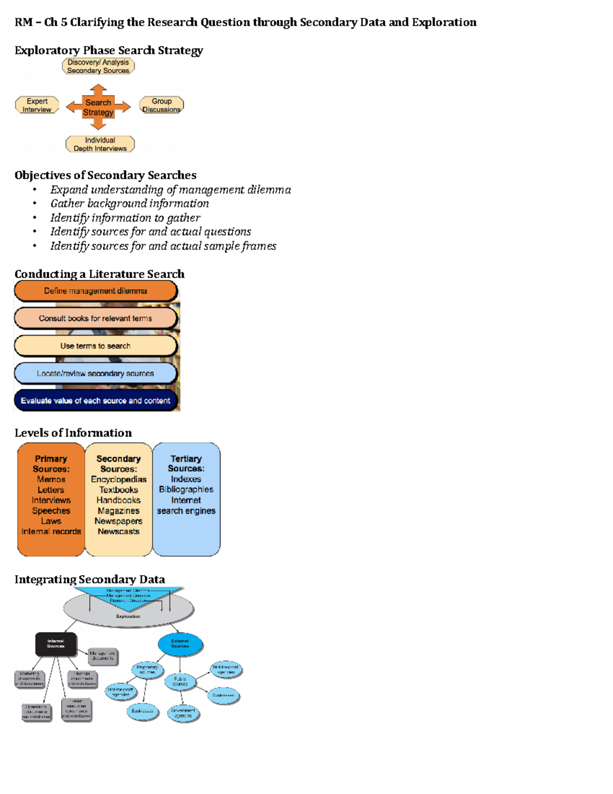 RM – Ch 5 - Research Methods CH 5 - RM – Ch 5 Clarifying the Research ...
