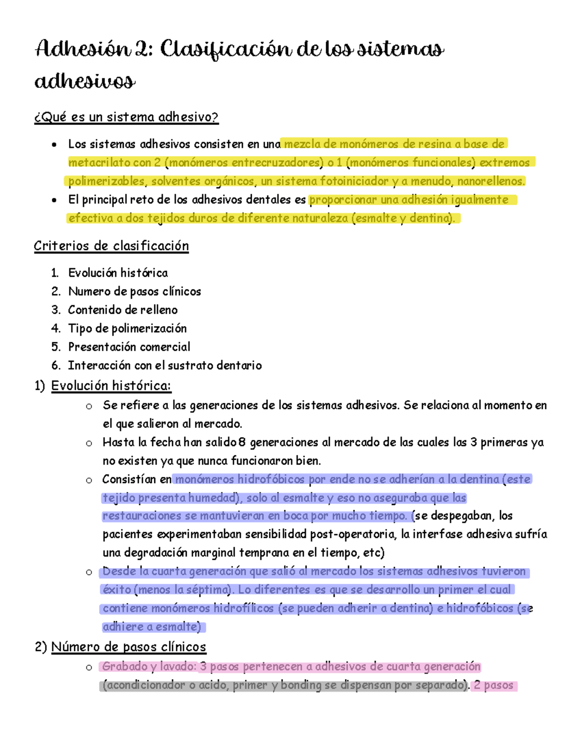 Capsula 31 240825 131041 240825 232801 - Adhesión 2: Clasificación de los sistemas adhesivos ...