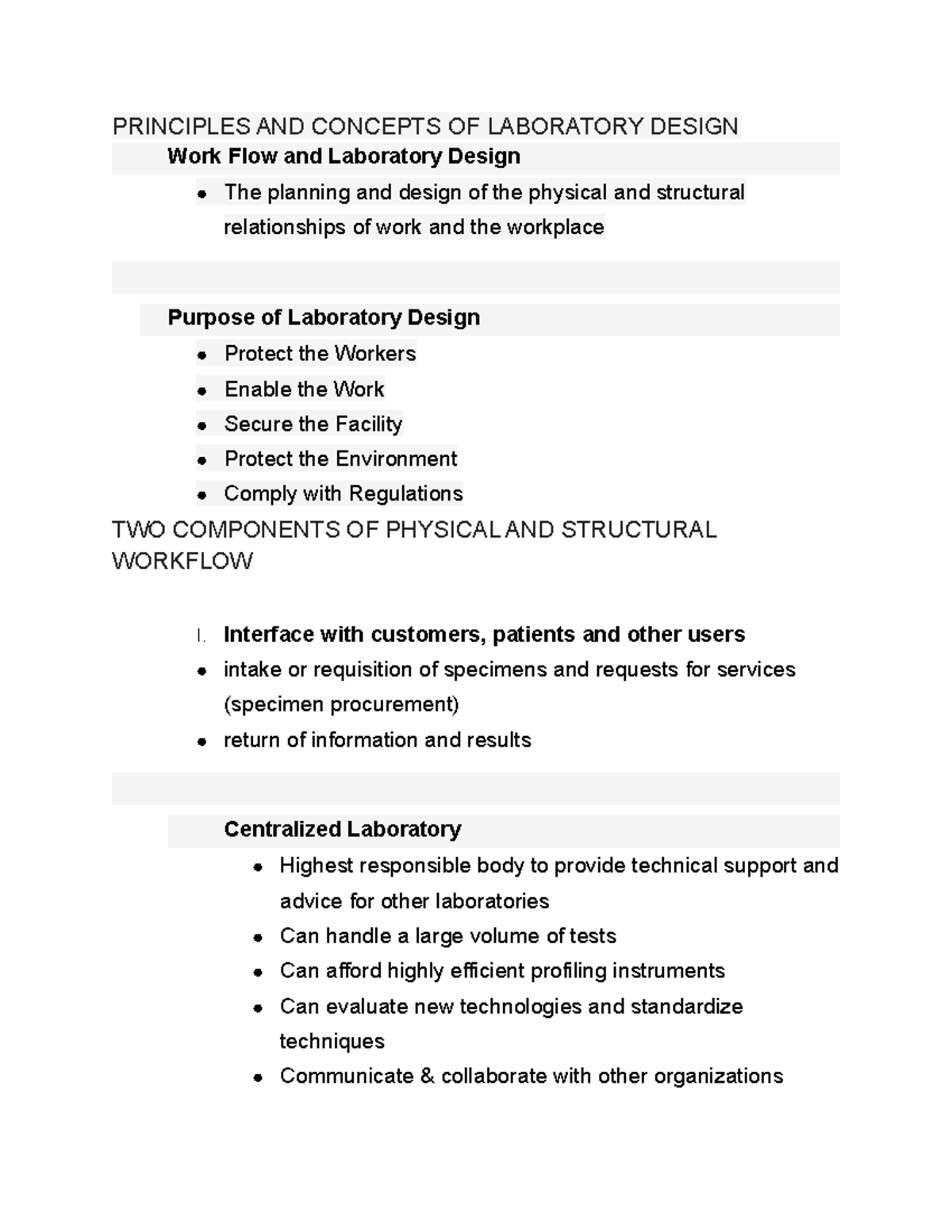 LAB Management M9 - none - PRINCIPLES AND CONCEPTS OF LABORATORY DESIGN ...