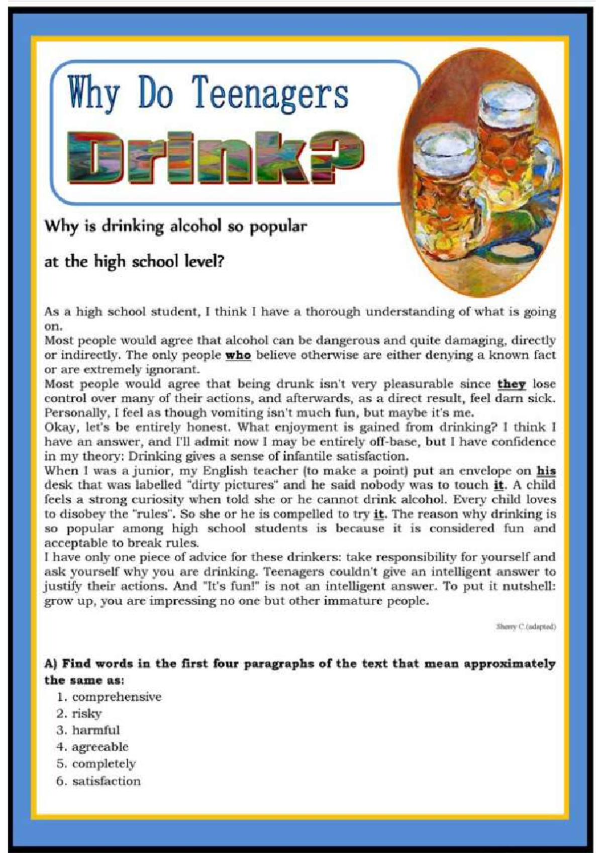 Reading 1 - tRATA SOBRE UN TEXTO, PARA APRENDER INGLÉS - Inglés Para ...