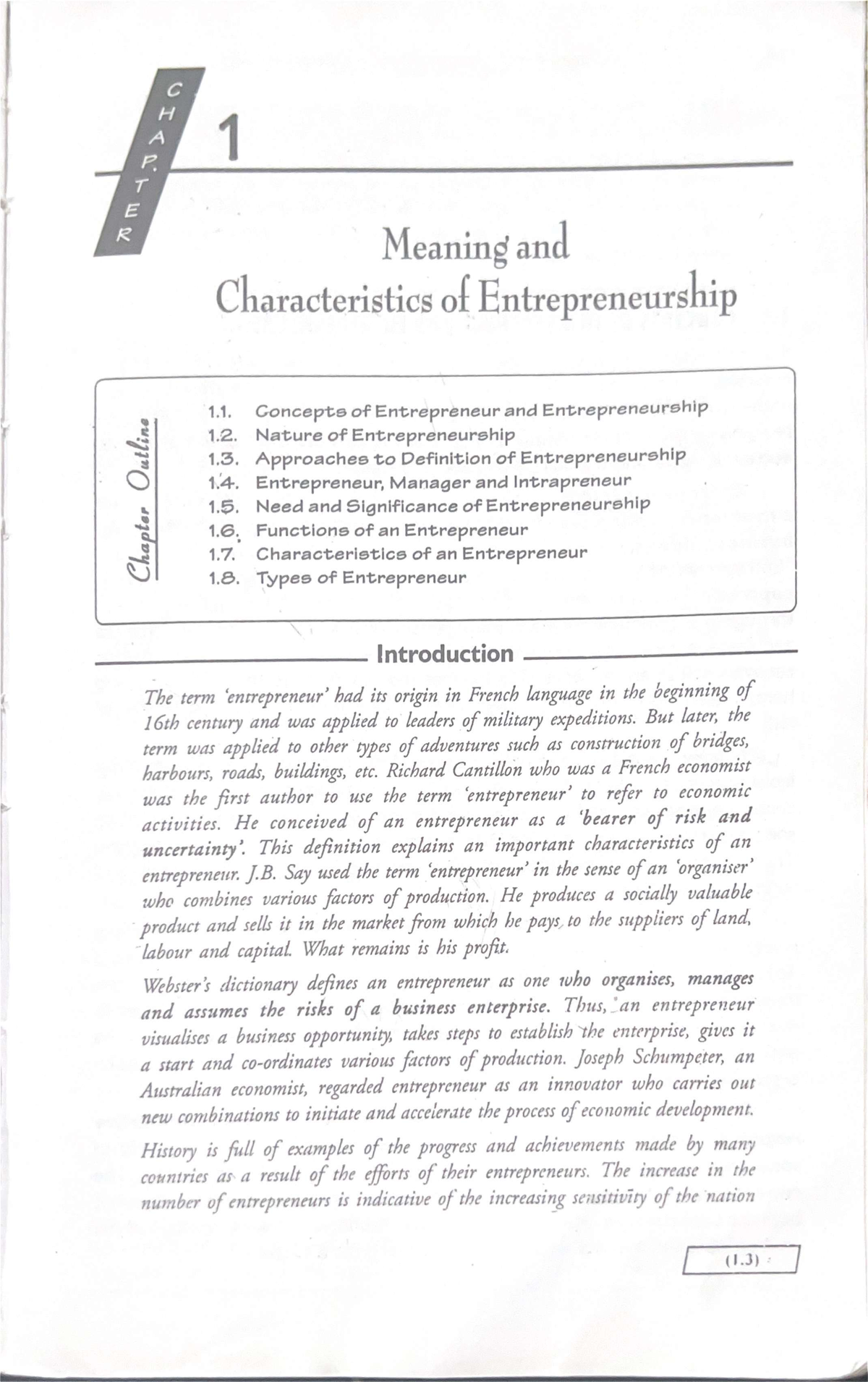 Unit 1 - principle of entrepreneurship mindset - H A 1 P T E R Meaning ...