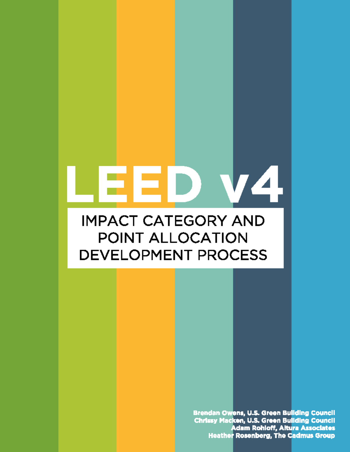 LEED v4 Impact Category and Point Allocation Process Overviewpdf - ƫ ƫ ...