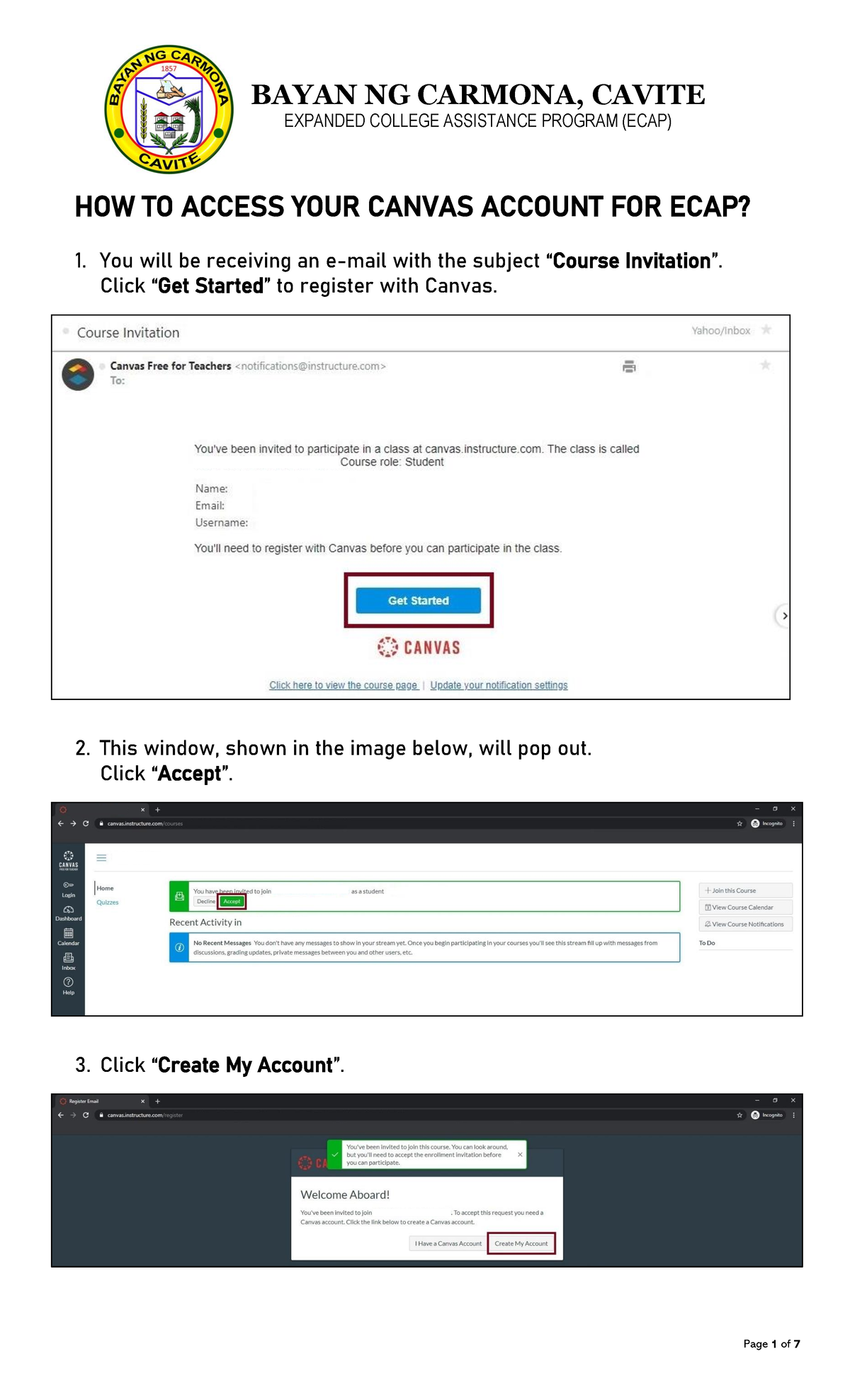 Instructions and FAQs ECAP 2023 - EXPANDED COLLEGE ASSISTANCE PROGRAM ...