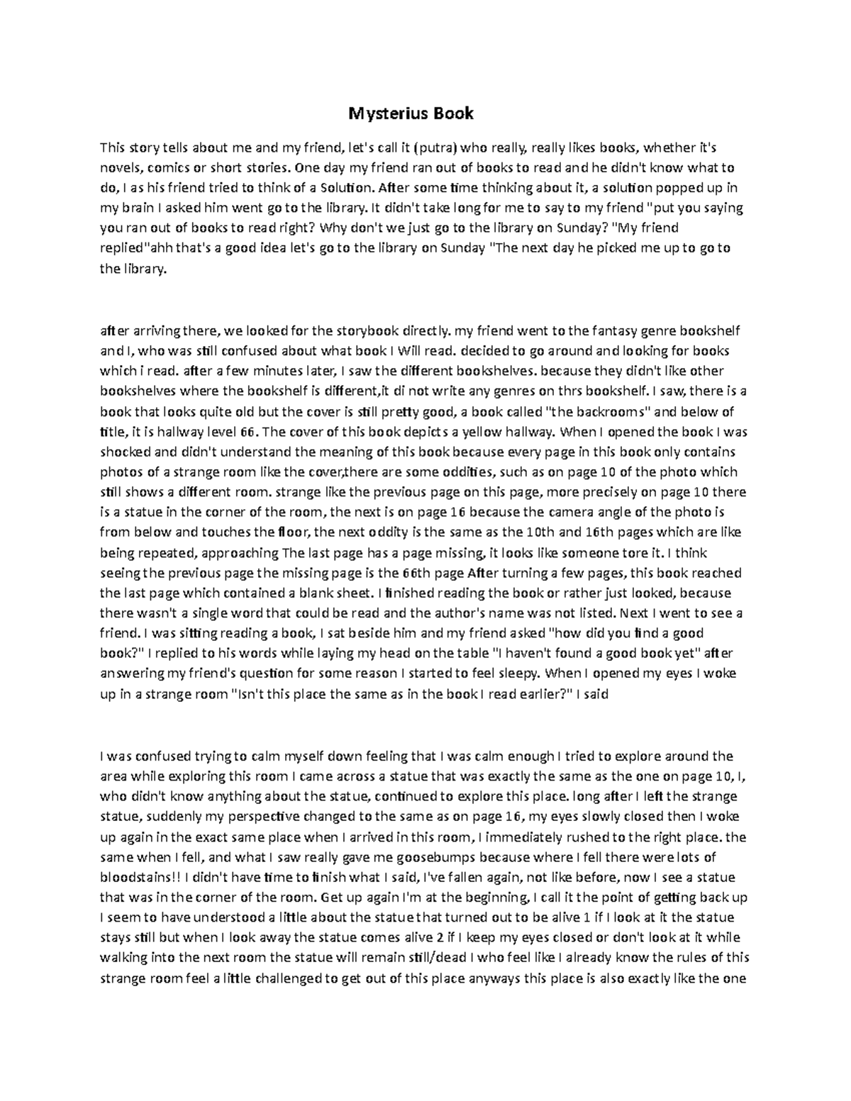 Mysterius Book - Pinjam namanya yah - Mysterius Book This story tells ...