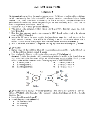 [Solved] Window Size and Sequence Number Consider the GoBackN and - Data Communications and ...