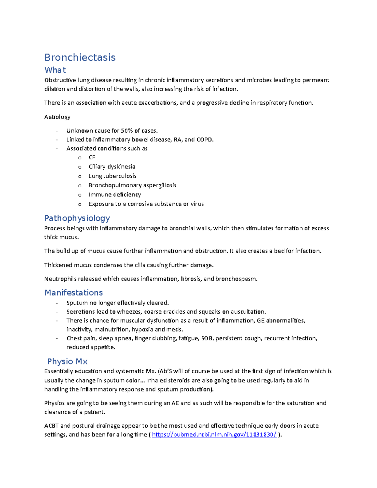 Bronchiec' and COPD- All the essential info - Bronchiectasis What ...