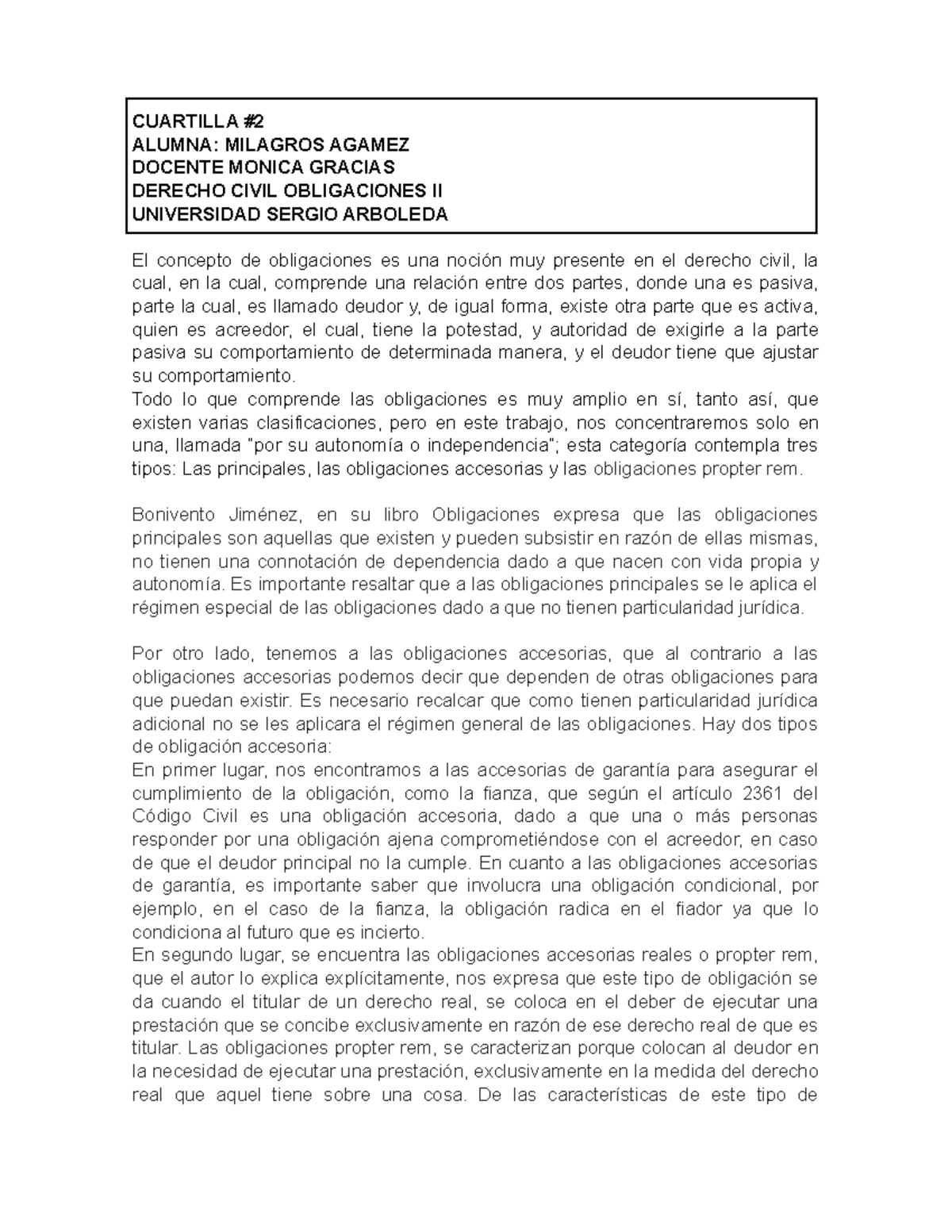 Cuartilla 2 - OBLIGACIONES SEGUN SU AUTONOMIA O DEPENDENCIA - CUARTILLA ...