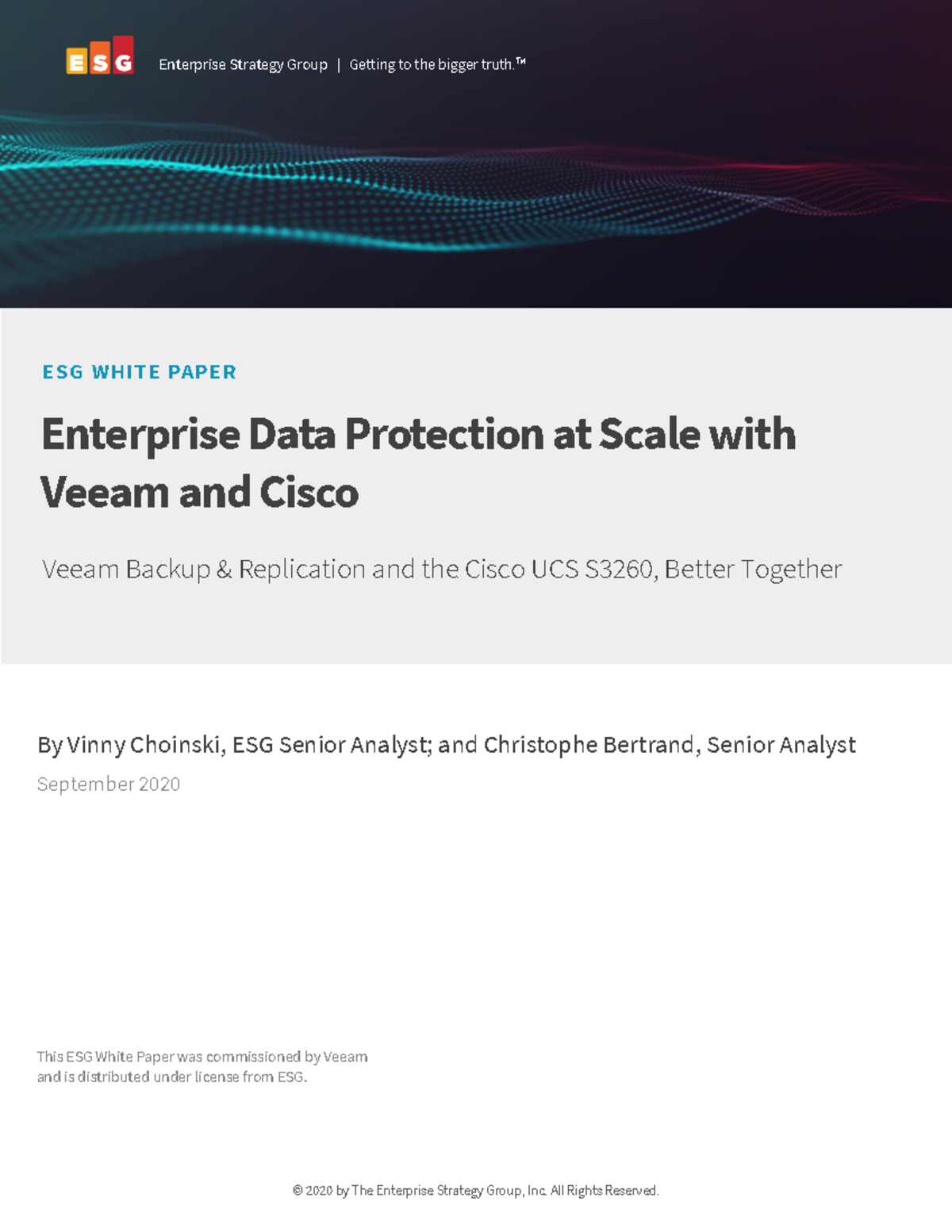 Enterprise level data protection - Veeam Backup & Replication and the Cisco UCS S3260, Better ...