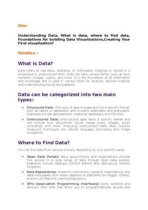 Introduction to Tableau - Introduction to various Data Visualization tools Data visualization is ...
