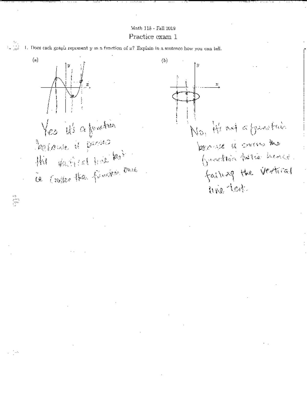 Exam 1 Math 118 Practice Exam Answers - MATH117 - Studocu