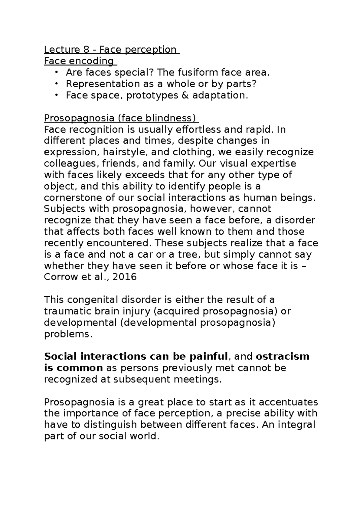 Lecture 8 - Face perception - Lecture 8 - Face perception Face encoding ...