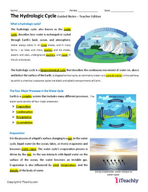 Groundwater activity worksheet - Groundwater Activity Worksheet ...