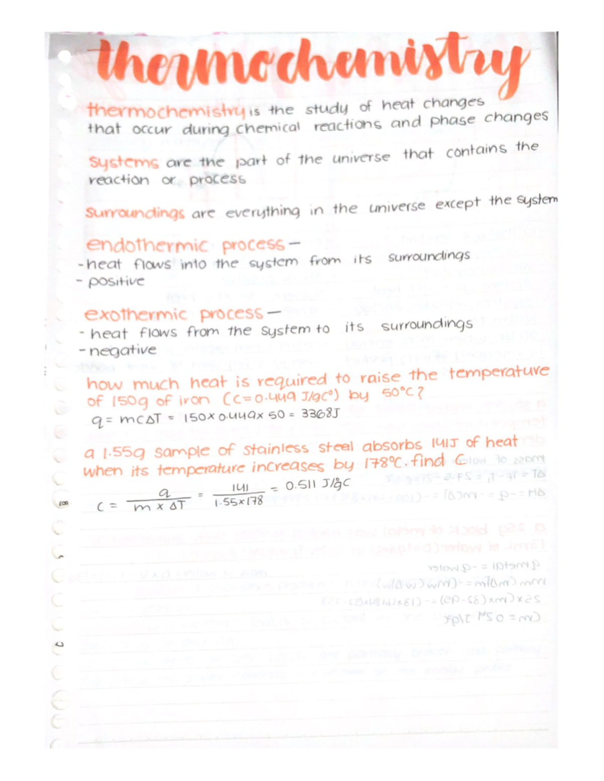 Thermochem - Summary of my CHM71 lecture - Chemistry - Studocu