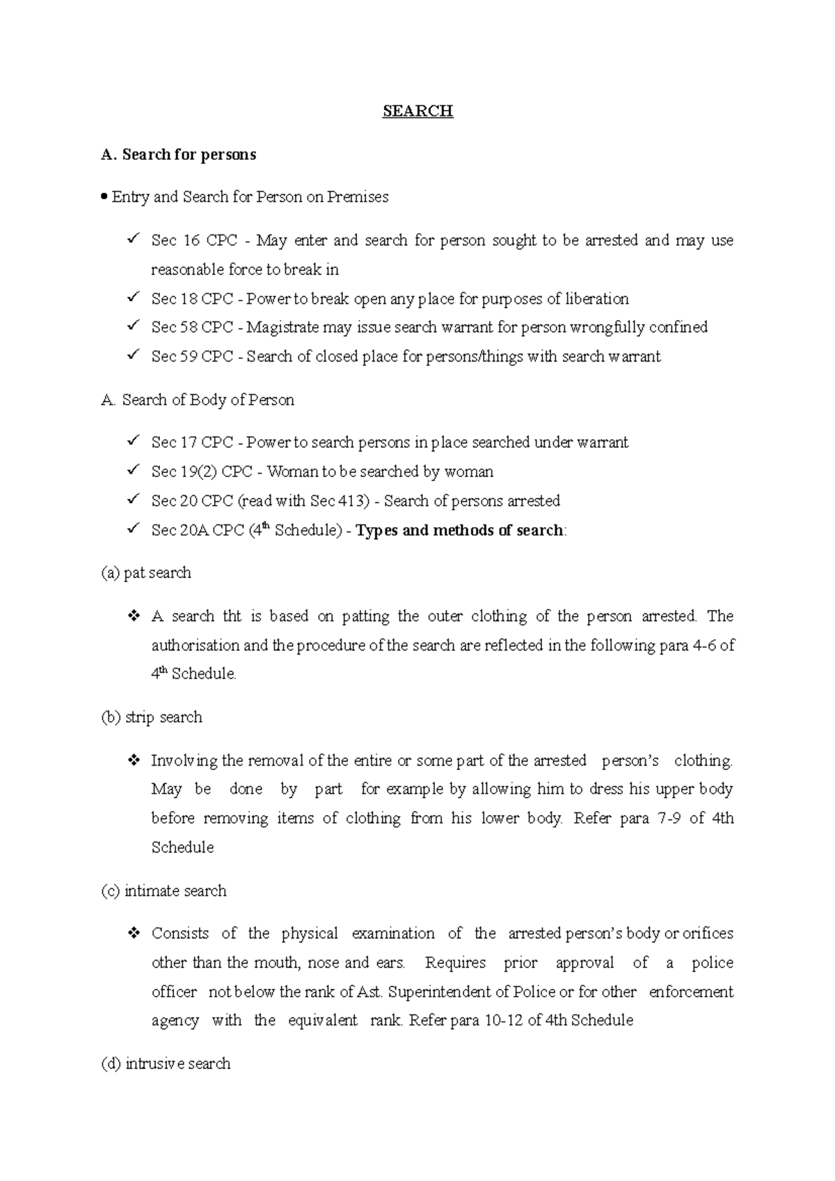 Search - SEARCH A. Search for persons Entry and Search for Person on ...