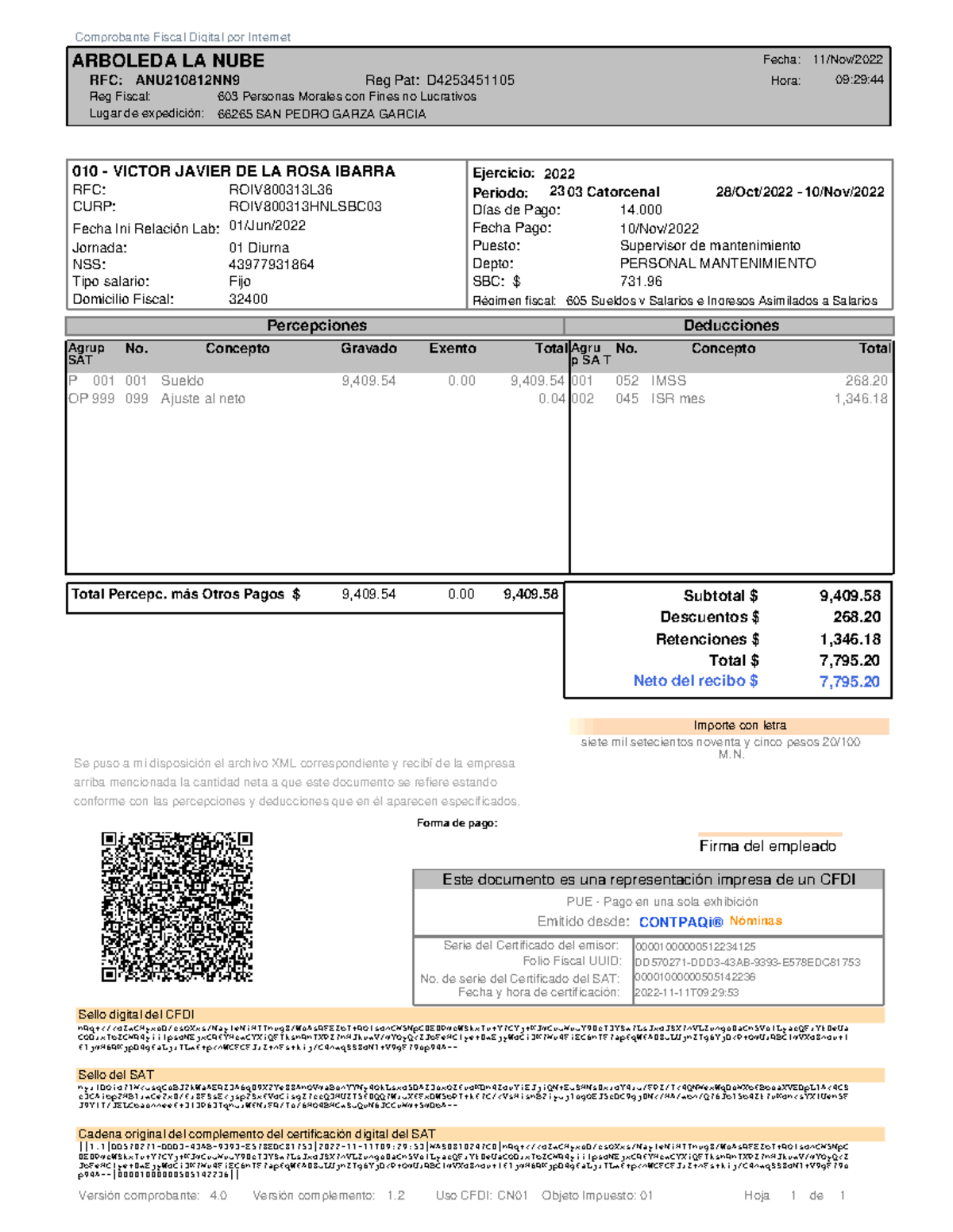 Comprobante de ingresos mensuales - Comprobante Fiscal Digital por ...