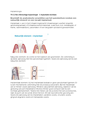 Leerdoelen parodontologie - Leerdoelen WERKCOLLEGE 1- PMO, BOUW EN ...