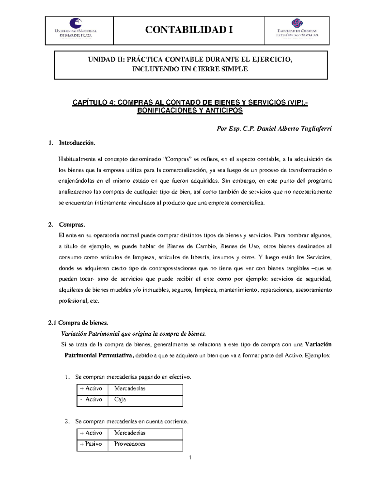 9- Compras y Ventas al Contado de Bs y Ss - CONTABILIDAD I UNIDAD II ...