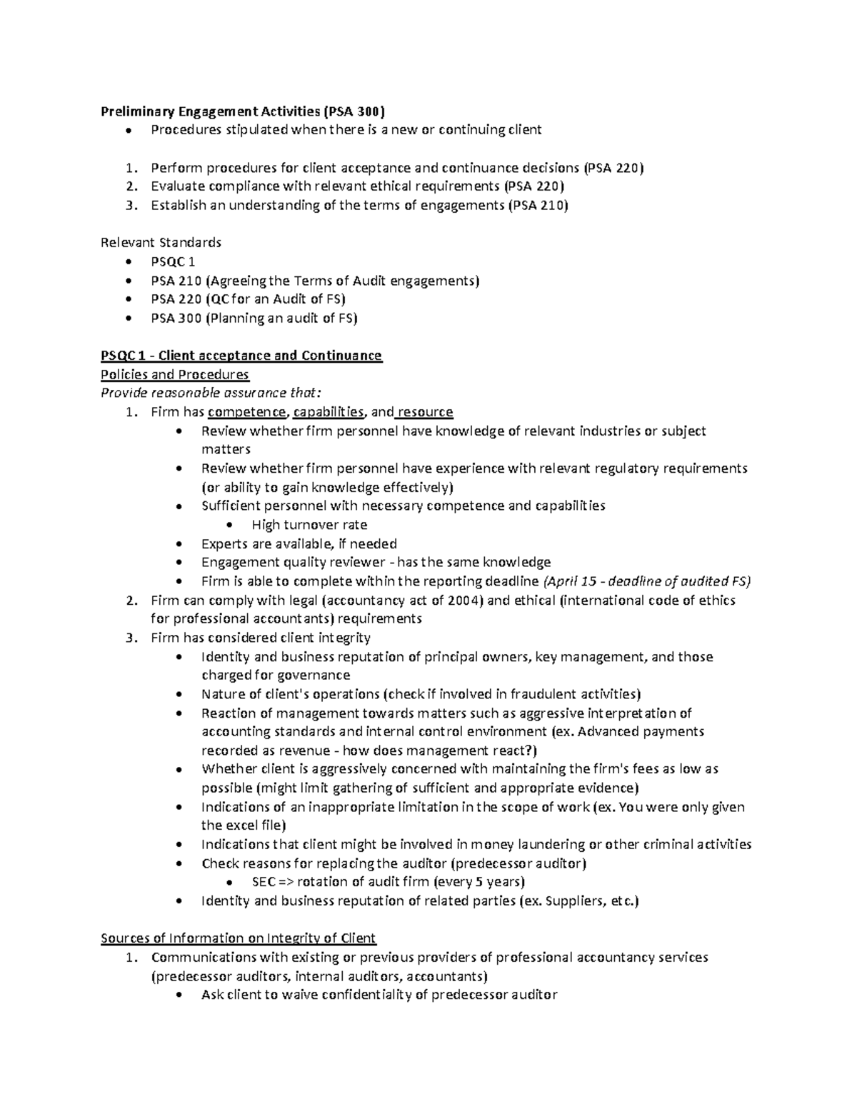 [Auditing basics] Preliminary Engagement Activities - Auditing Theory ...