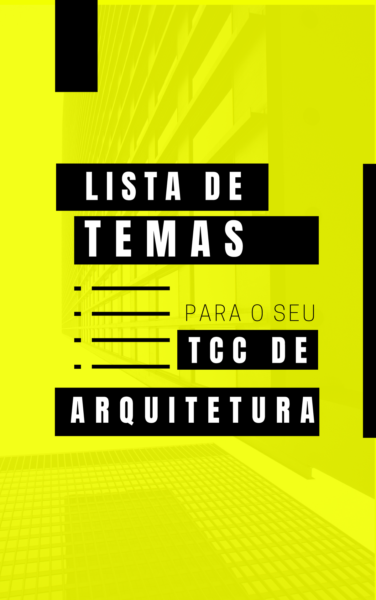 Ebook- Listatemas - L I S T A D E A R Q U I T E T U R A P A R A O S E U ...