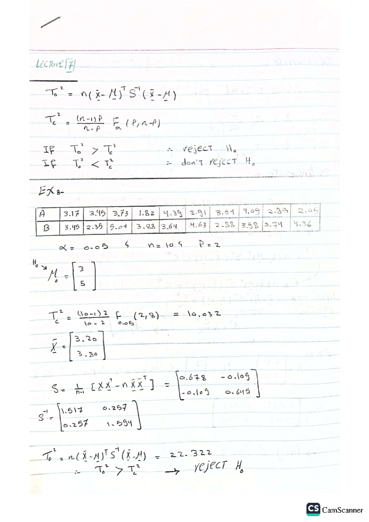 Lecture 7 - Multivariate Analysis explanation - Studocu