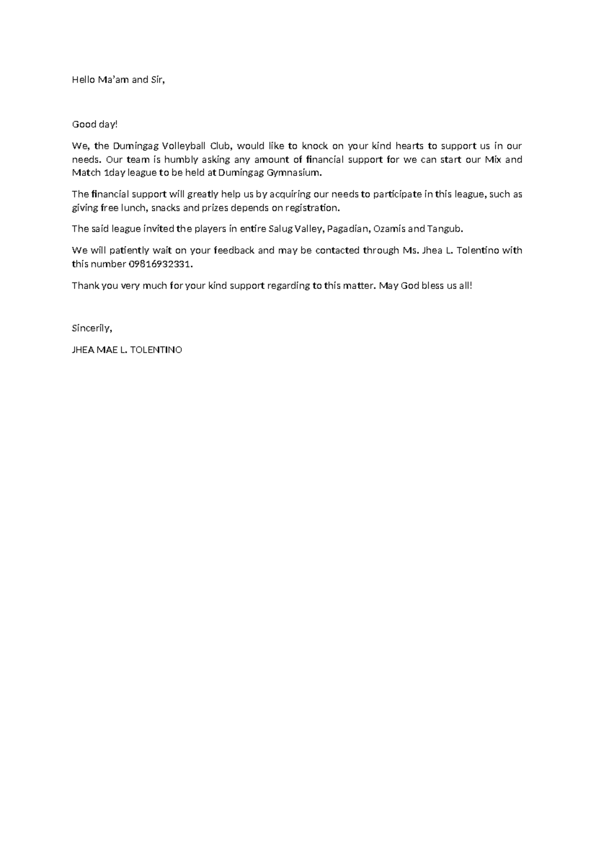 Celeste - SUBMISSION OF PAPER WORKS RESOLUTION - Hello Ma’am and Sir ...