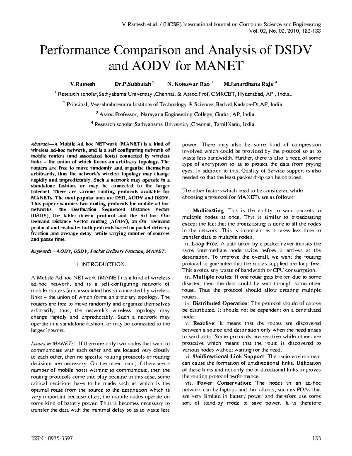 Download - my notesss - Vol. 02, No. 02, 2010, 183- Performance ...