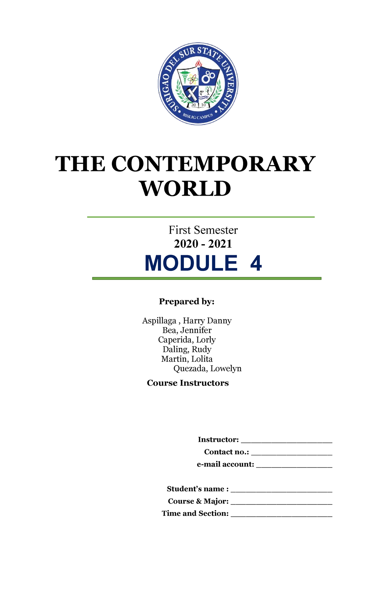 The Contemporary World- Finals Coverage - THE CONTEMPORARY WORLD ...