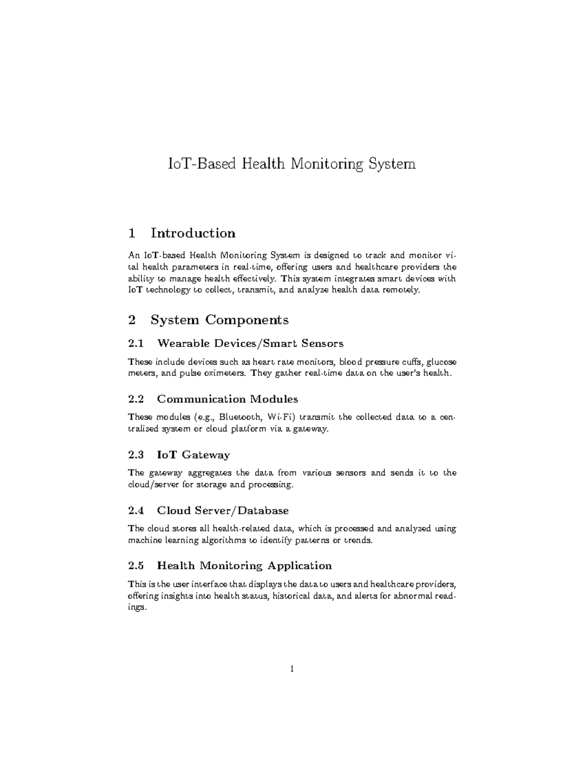 Edu Track SRS Document - IoT-Based Health Monitoring System 1 ...
