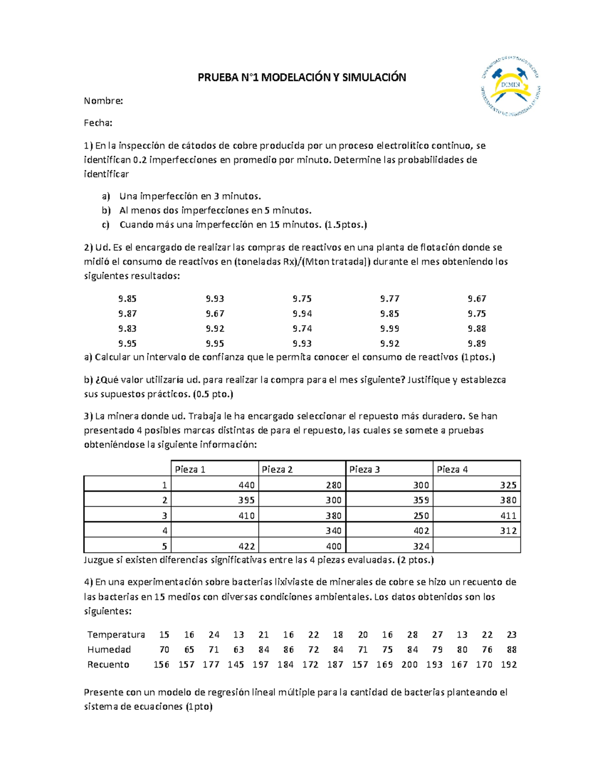 PEP1 2s2018 - asdfghj - PRUEBA N°1 MODELACIÓN Y SIMULACIÓN Nombre ...