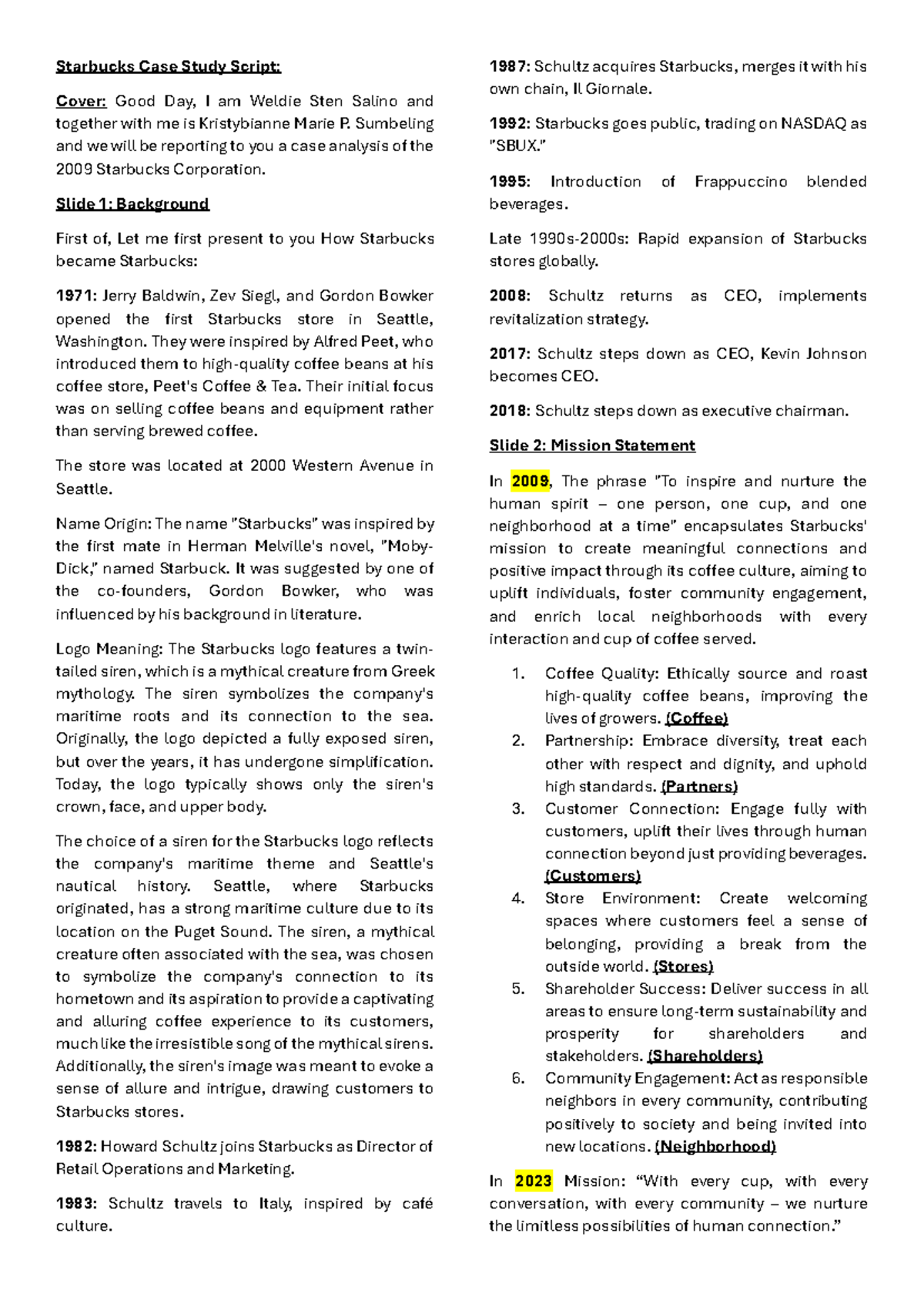 Final Starbucks Case Analysis Script - Starbucks Case Study Script ...