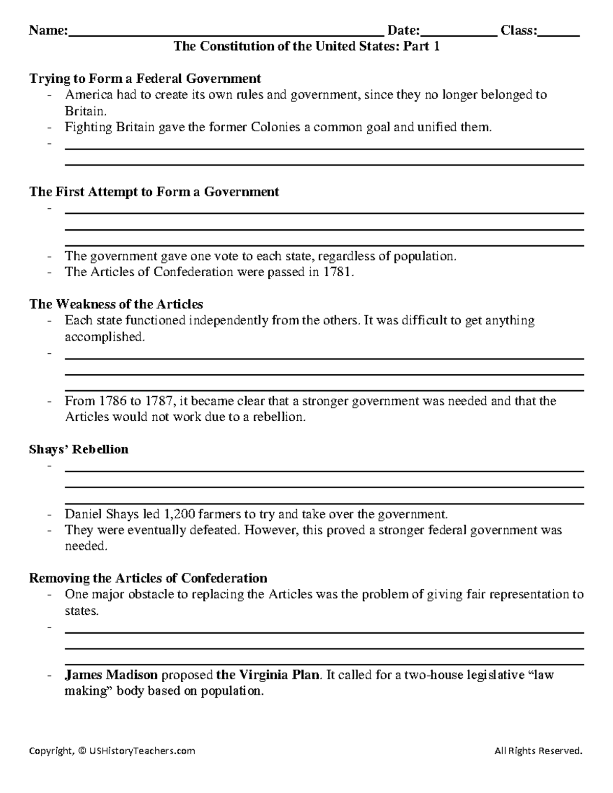 02 The Constitution of the United States Part 1 Notes - Copyright ...