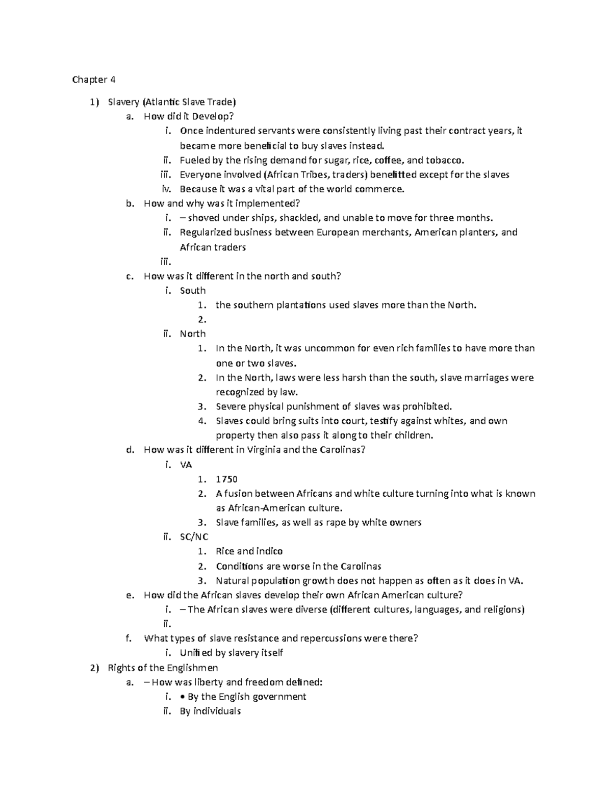 Eric Foner (give me liberty) Study guide - Chapter 4 Slavery (Atlantic ...