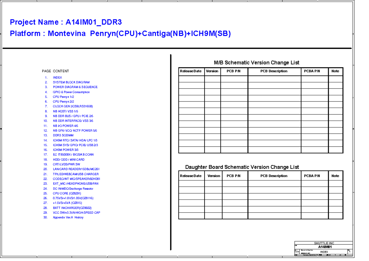 Shuttle+J14IM2X+DDR3+-+71R-J14 - 5 5 4 4 3 3 2 2 1 1 Title Size Document Number Rev Date: Sheet ...