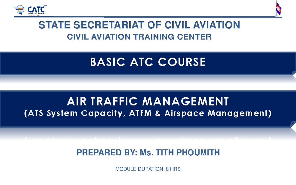 3rd Basic ATC ATM ATS System Capacity ATFM Airspace Management ...