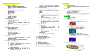 Modern Biology Notes - Lesson 1 Modern Biology – events that occur ...