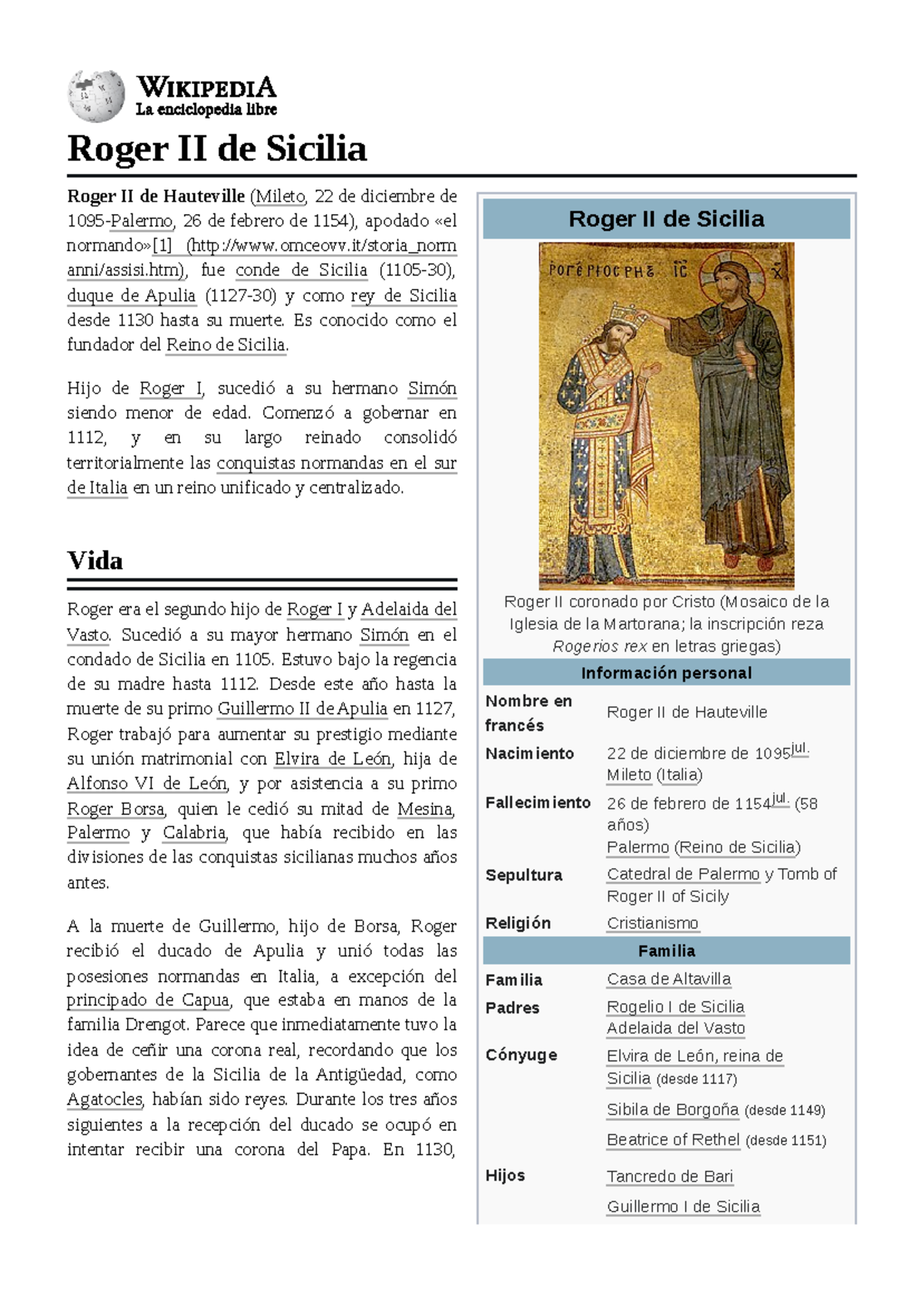 Roger II de Sicilia - new - Roger II de Sicilia Roger II coronado por ...