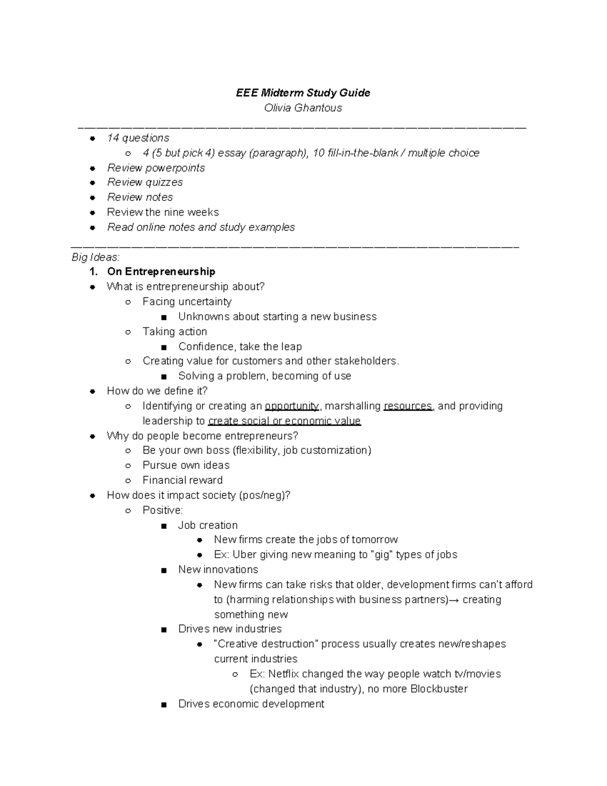EEE 370 Midterm Study Guide - EEE Midterm Study Guide Olivia Ghantous ...