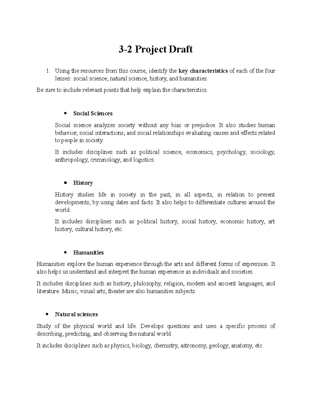 Document 10 - 3-2 Project Draft - 3-2 Project Draft Using the resources ...