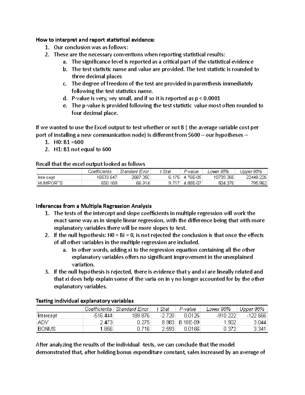 BUSN4000 Notes over Chapter 3 Part 3 - How to interpret and report ...